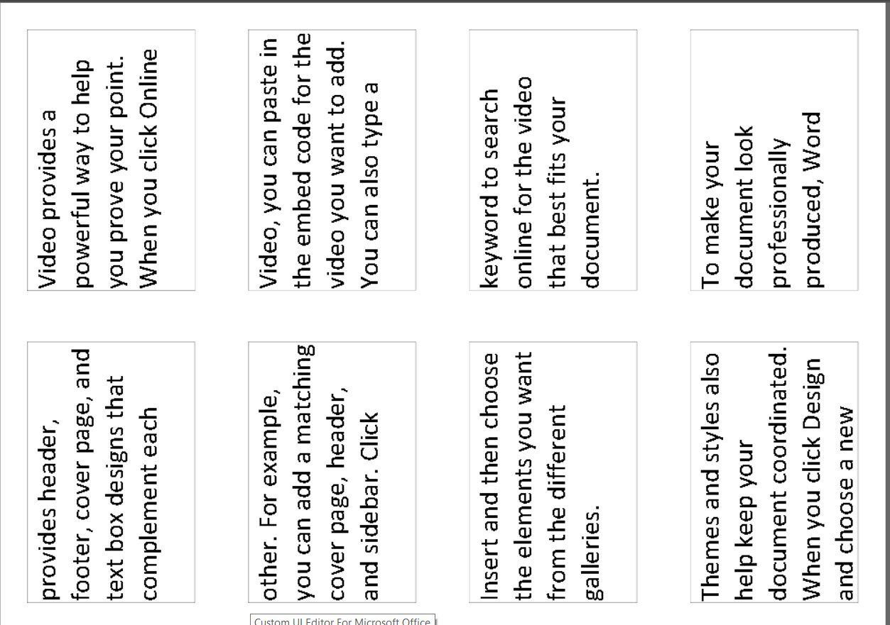 Printing index cards from word - e.g. for speech - Microsoft Q&A