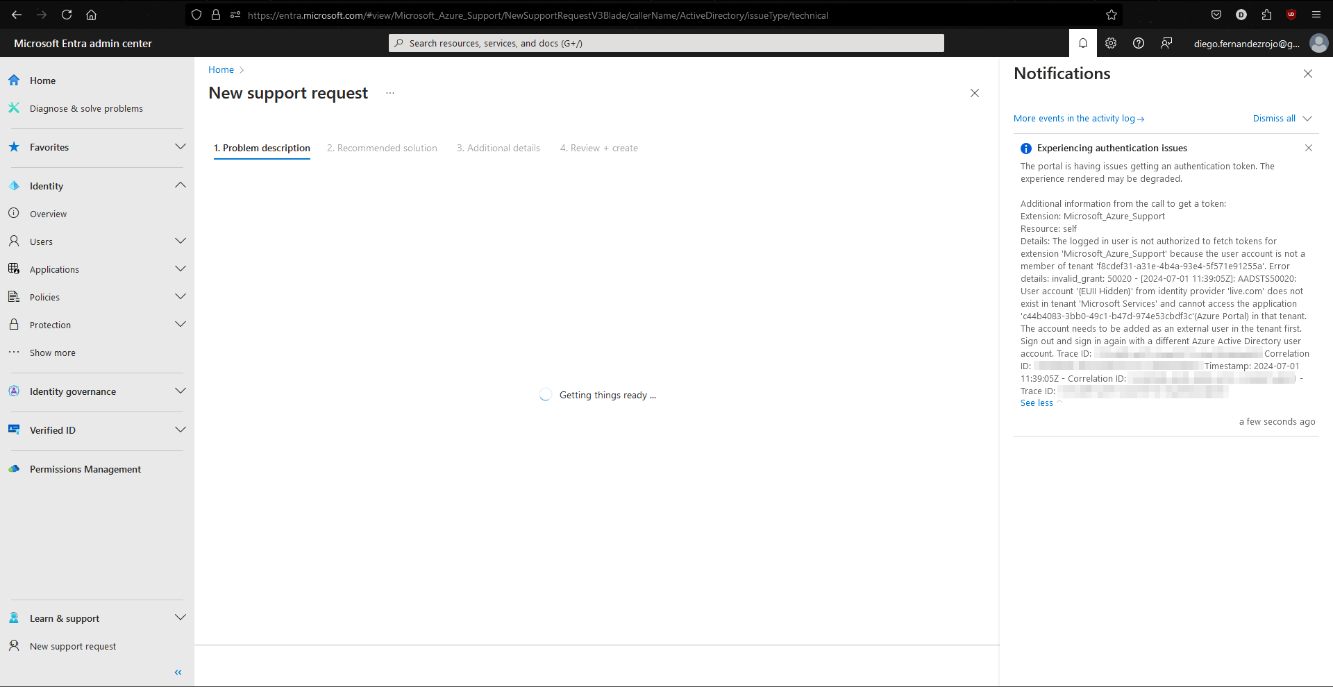 Deleted my Entra ID Default Tenant from another user account ...