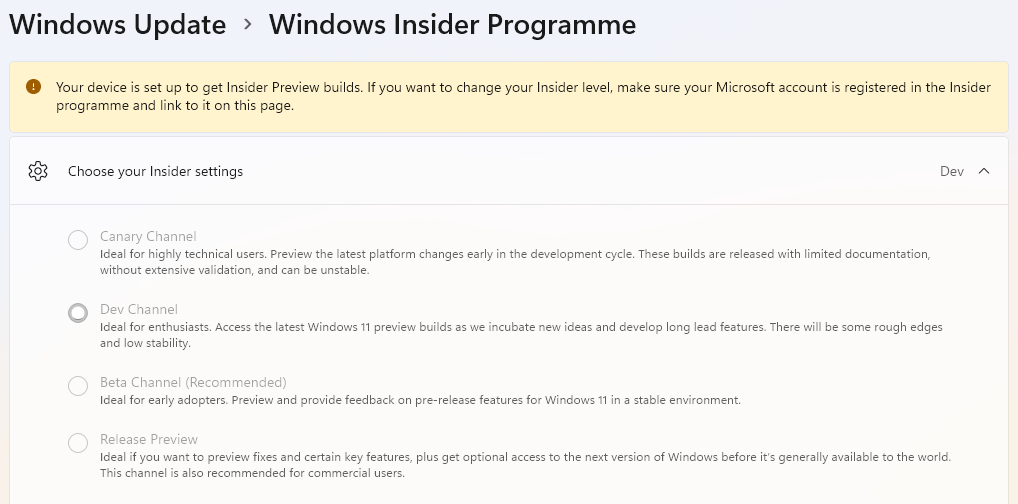 How to exit from a insider preview build into normal stable build(the ...