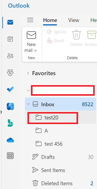 How do I return a folder from subfolder status to "root" folder status ...