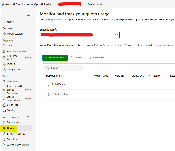 How to increase tokens per day quota limit - Microsoft Q&A