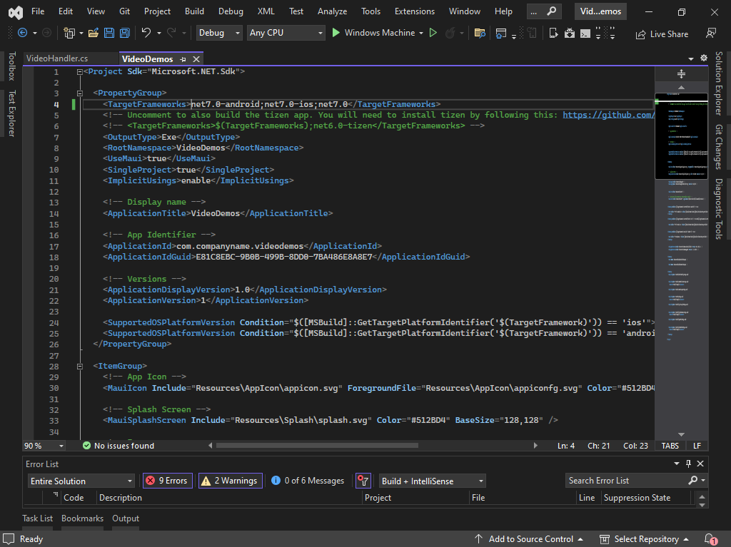 How Do I Fix Errors When Targeting Net70 Tfm When Using Handlers In