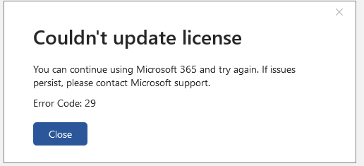 Cannot reactivate Microsoft 365 license after antivirus update ...