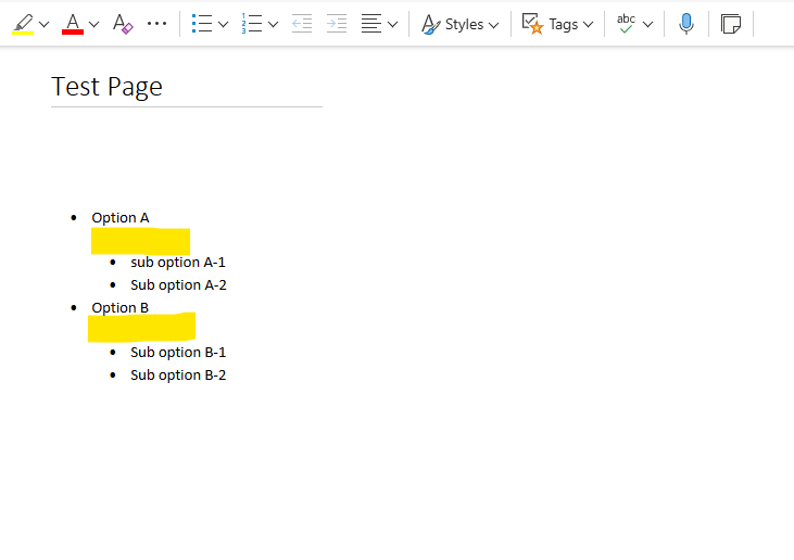 Automatically inserting new line between two nested unordered list, when creating OneNote page ...