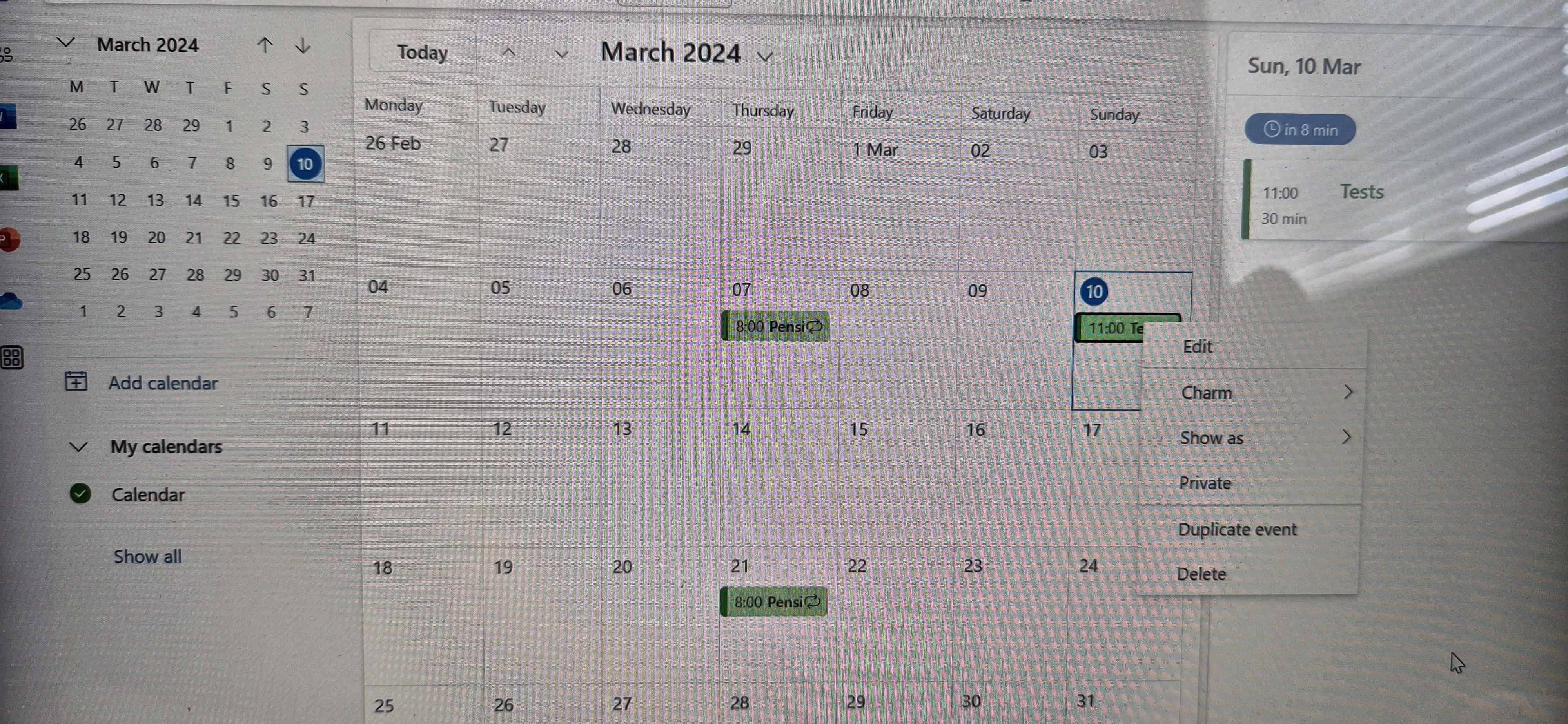 NEW outlook calendar - color changes for individual entries - Microsoft Q&A