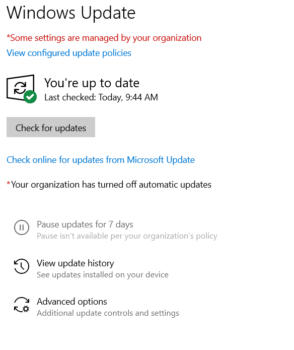Windows Update ring not working - Microsoft Q&A