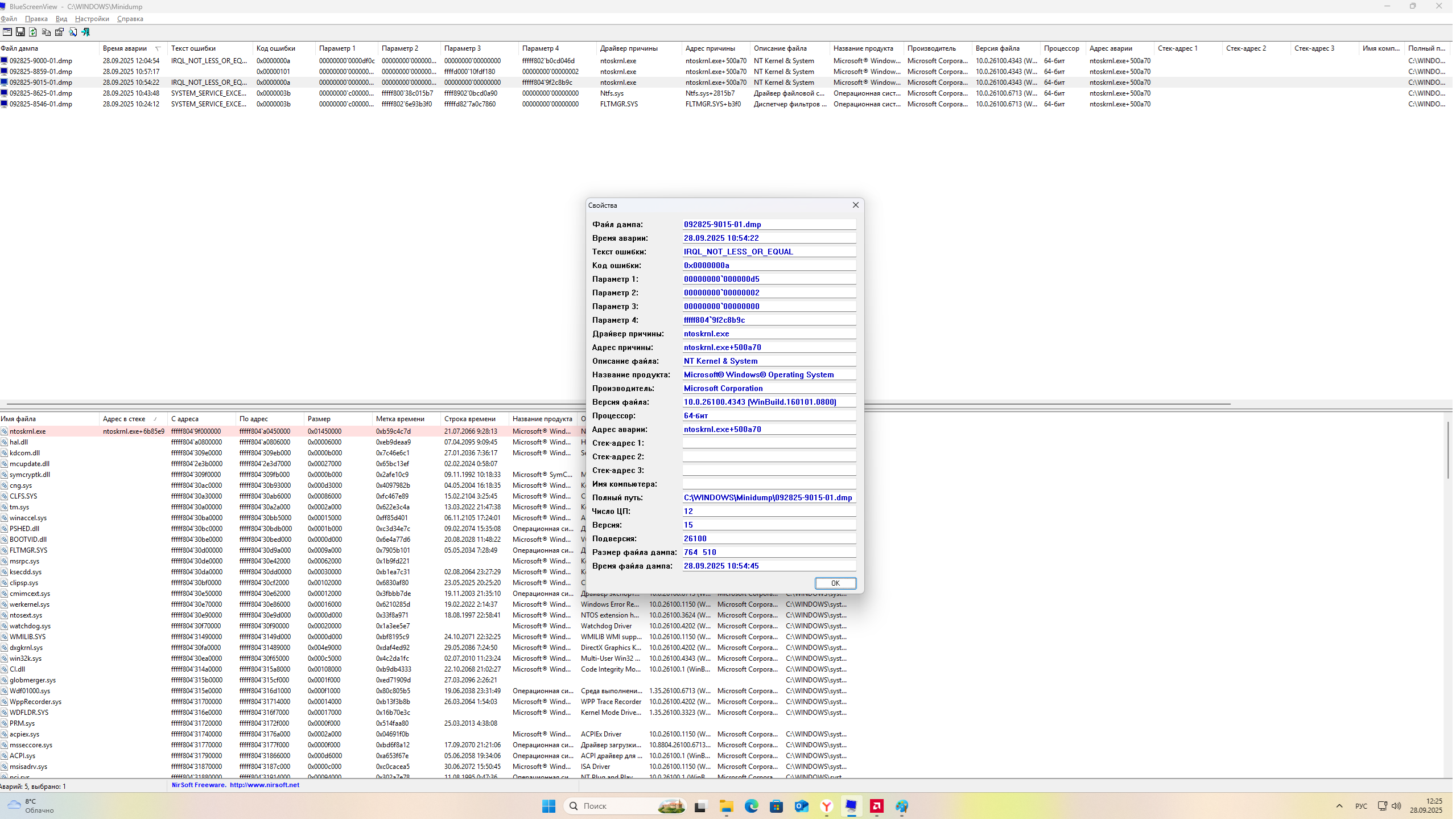 0x0000000a ntoskrnl.exe+500a70 - Microsoft Q&A