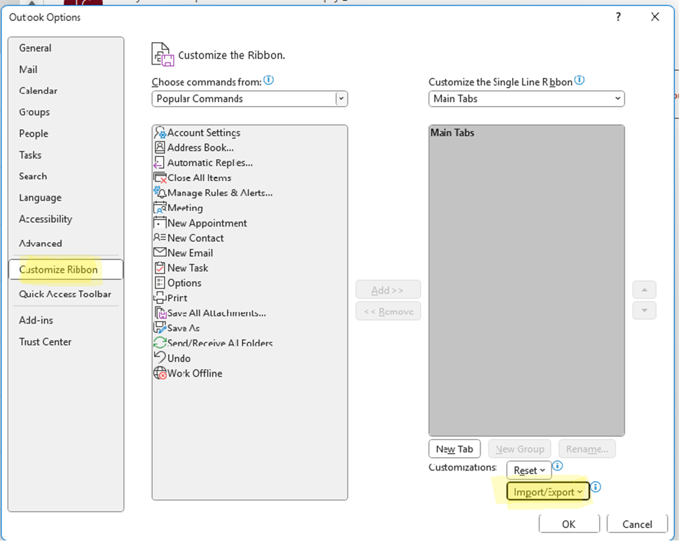 If only outlook would remember the ribbon - Microsoft Q&A