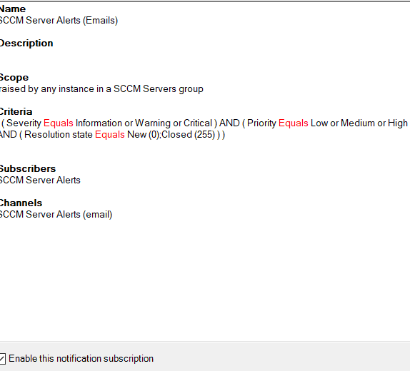 SCOM 2019 - Subscriptions - Microsoft Q&A