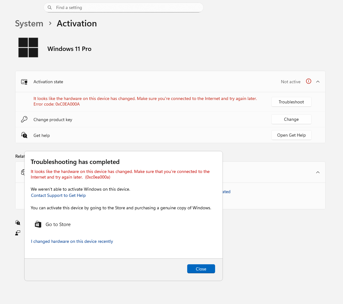 Windows 11 unable to activate on new PC - Microsoft Q&A