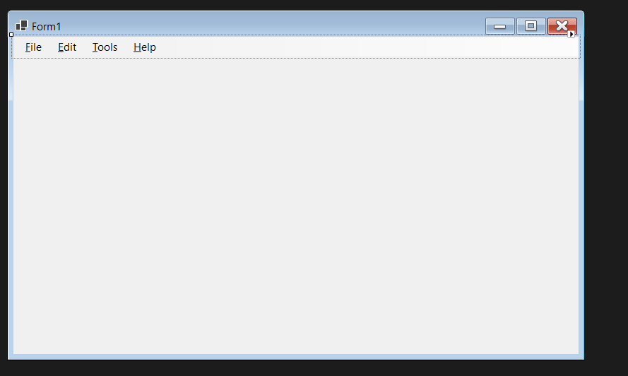 Why I can not set dropMenuStrip's event in Windows Forms App ...