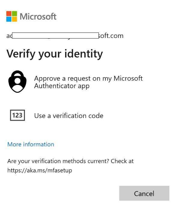 Fail to change verification method - Microsoft Q&A