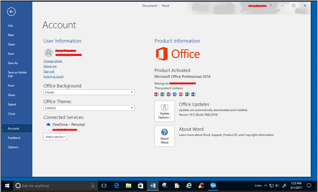 Microsoft Office Account - Sign Out and In - Questions - Microsoft Q&A