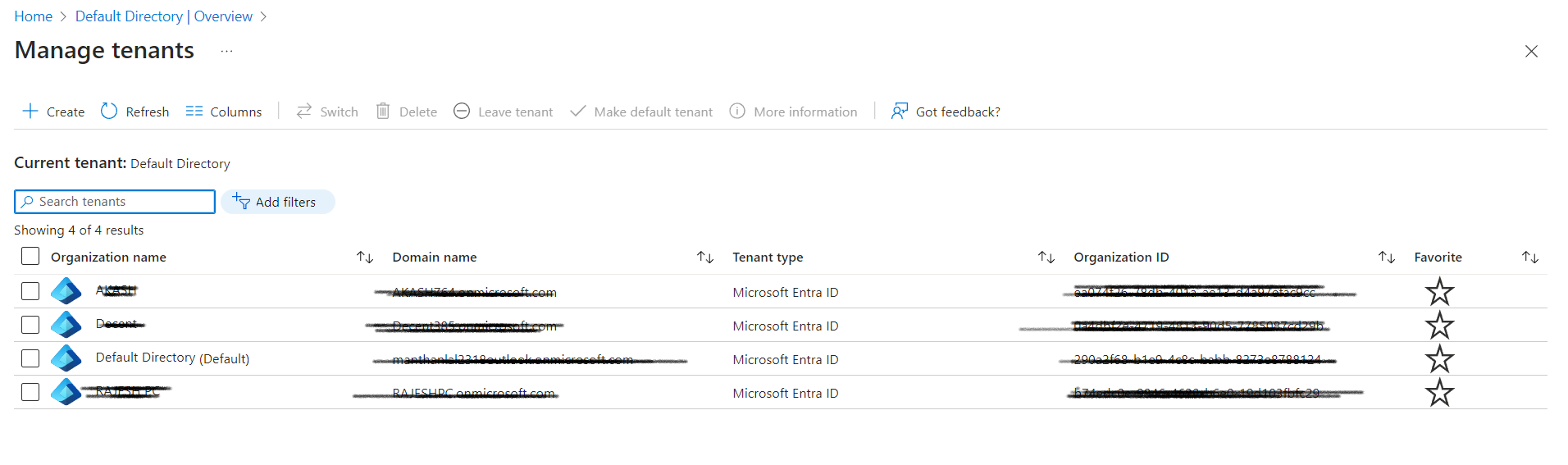 How to remove tenants connected to my personal account? - Microsoft Q&A