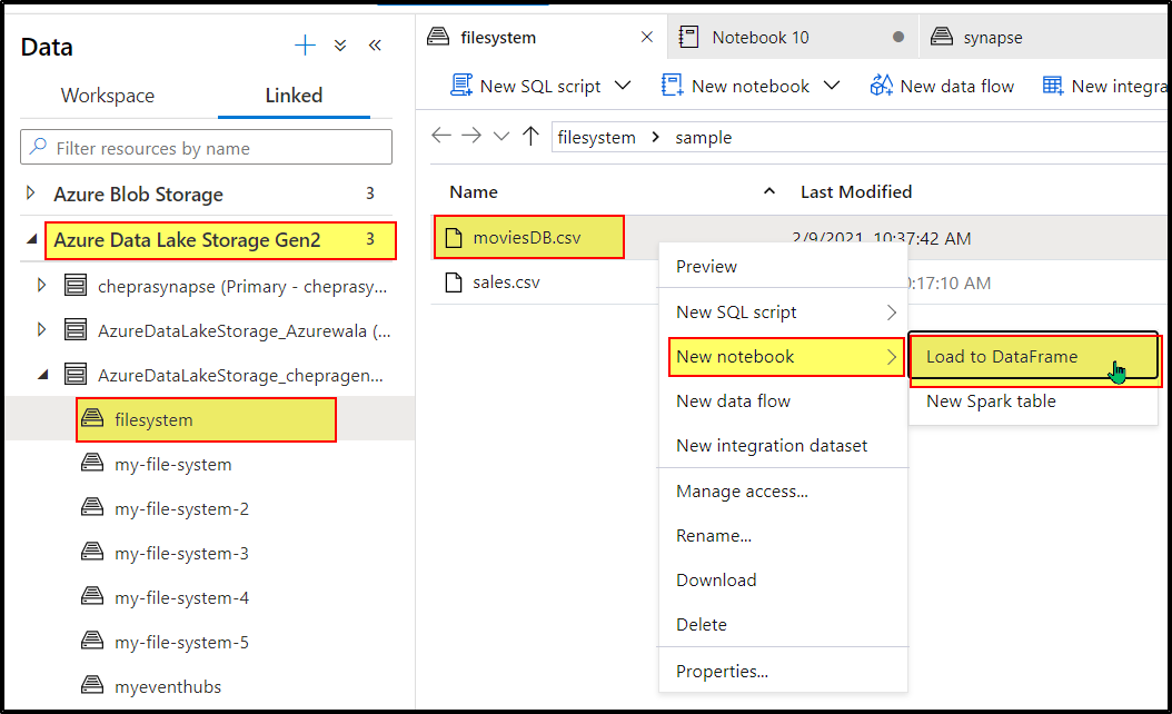 Azure Synapse Spark Pool Configure Authentication To Blob Storage Microsoft Qanda 0909