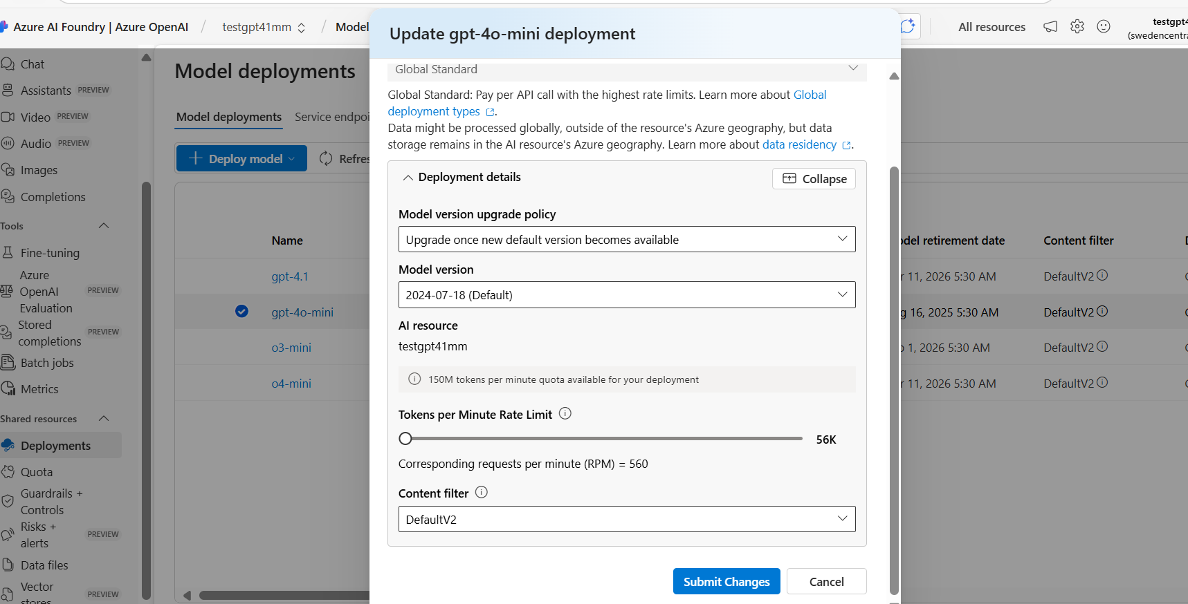 Azure OpenAI Quota on Microsoft Azure Sponsorship - Microsoft Q&A
