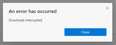 "Download Interrupted" error when installing addons - Microsoft Q&A