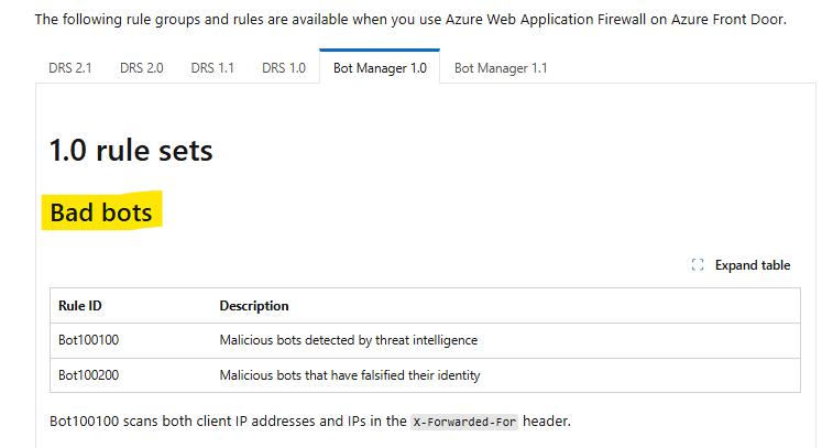 How to fix 100200 in the WAF level for Microsoft Azure IPs - Microsoft Q&A