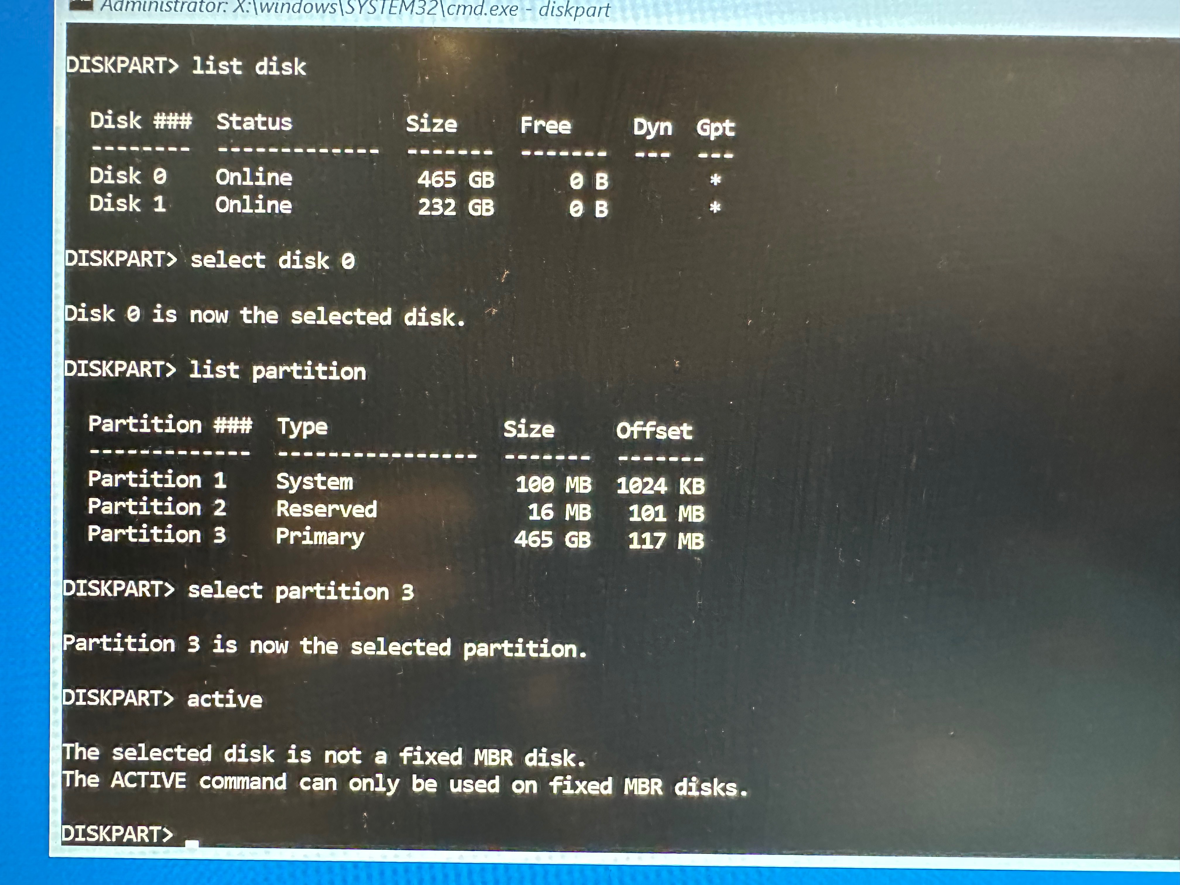 Windows couldn't create a new partition or locate an existing one ...