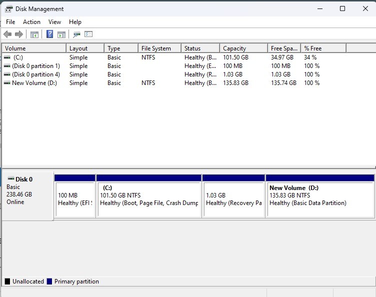 1 Physical SSD showing up as two separate drives in windows 11 ...