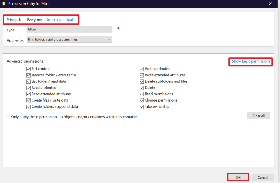 Shared folder permissions - Microsoft Q&A