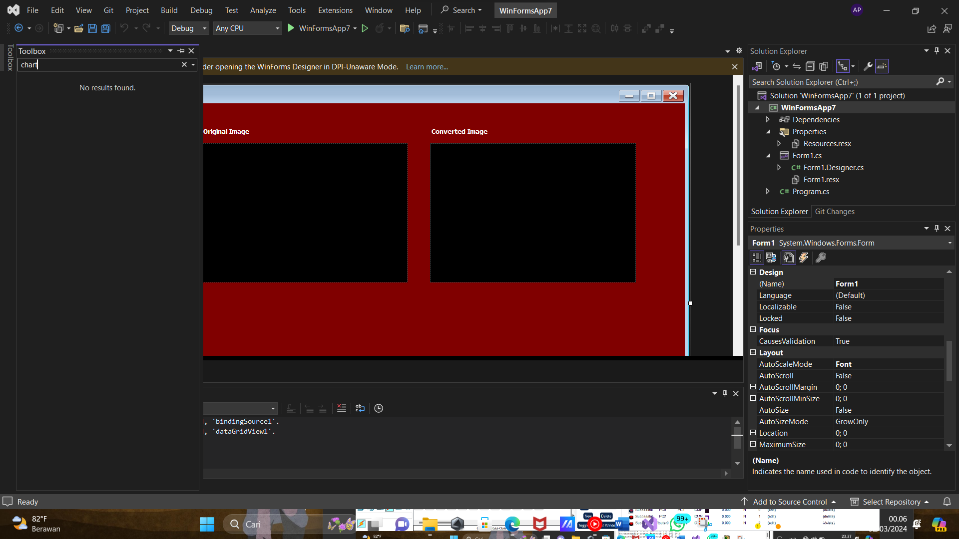 Hi im currently working on project that using Windows form app and im ...