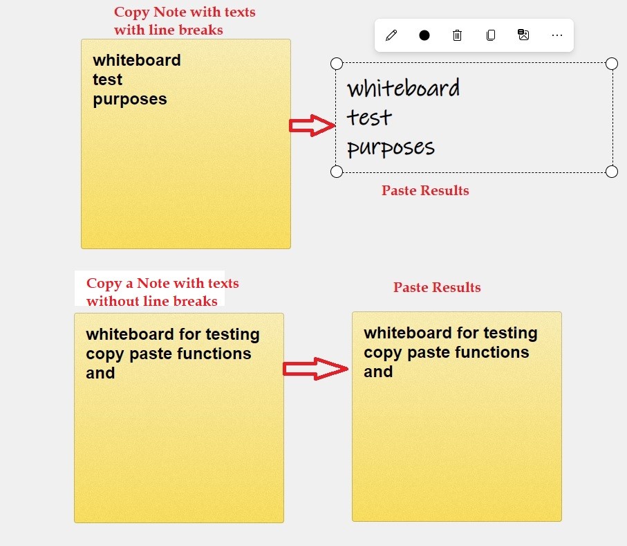 Whiteboard - copy and paste Notes issue - Microsoft Q&A