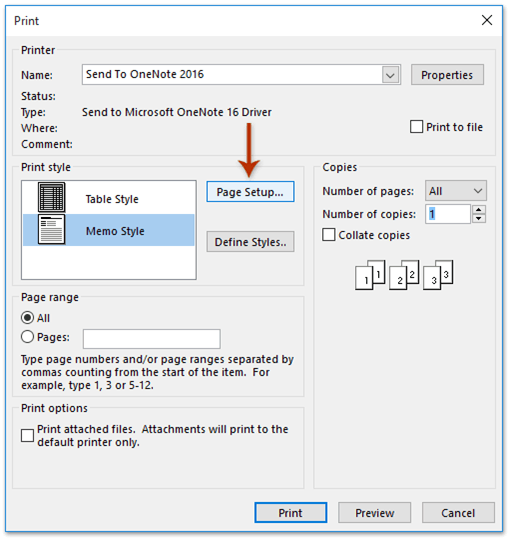 Outlook cannot print in Landscape - I have to transfer the e-mail to ...