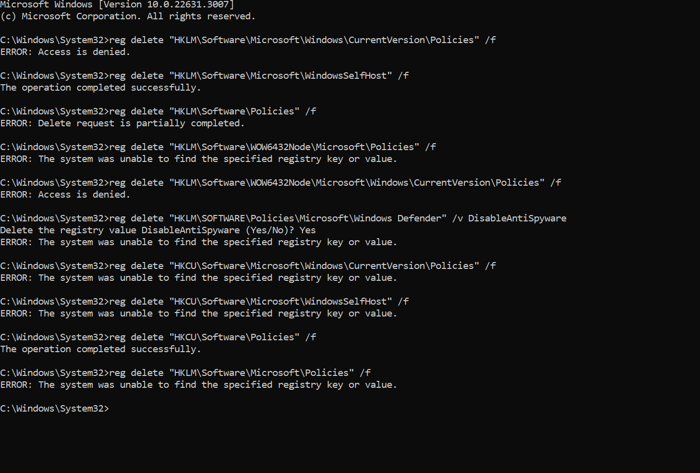 Windows defender problem - Microsoft Q&A