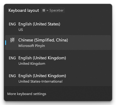 How to delete keyboard layouts on the right bottom of Win 11 desktop ...