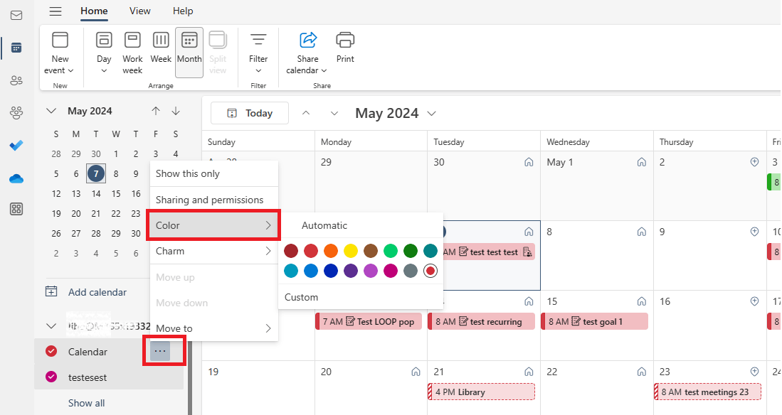 2 Accounts in Outlook - How to have Different Calendar Colors for Each ...