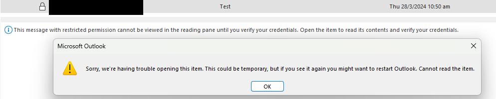 Outlook 365 Message Encryption not working for some Exchange 2019 on ...