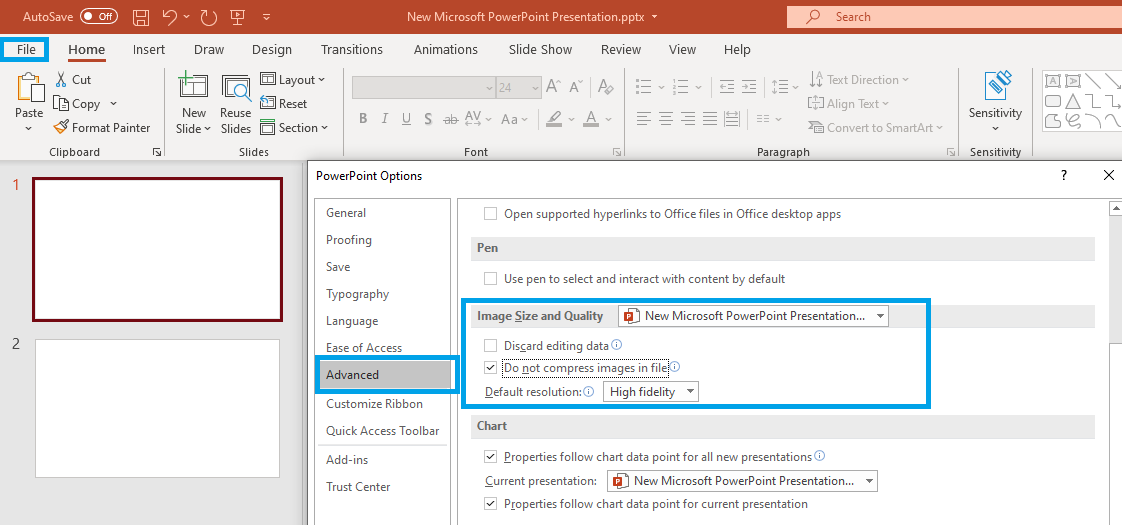 Low image quality in Office365 powerpoint - Microsoft Q&A