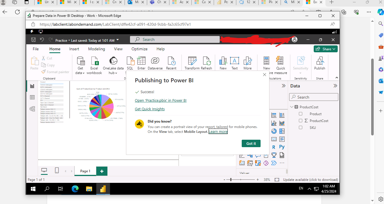 Unable to Publish Report to Power BI Service in VM Lab Power BI Desktop - Microsoft Q&A