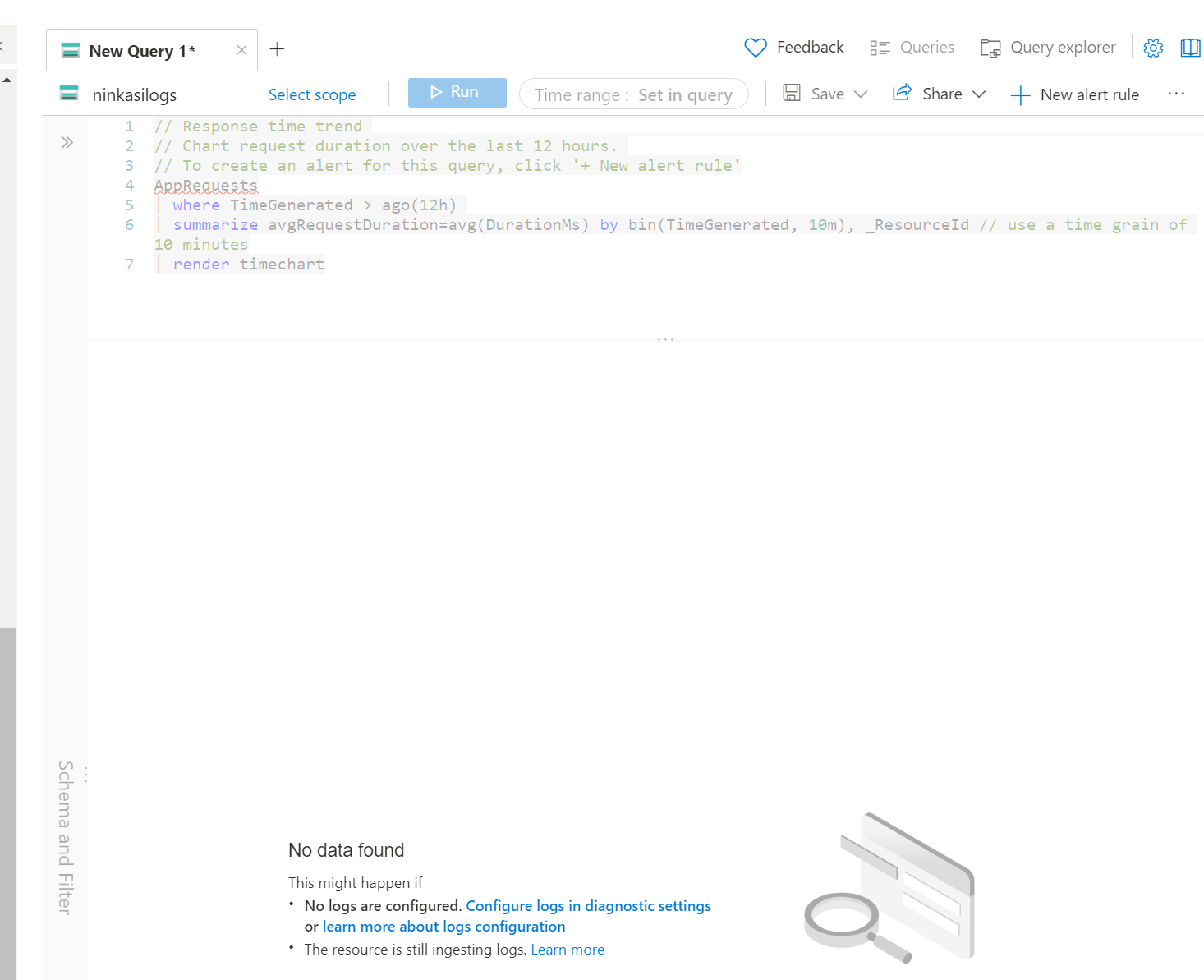 Cannot find entries in Logs - Microsoft Q&A