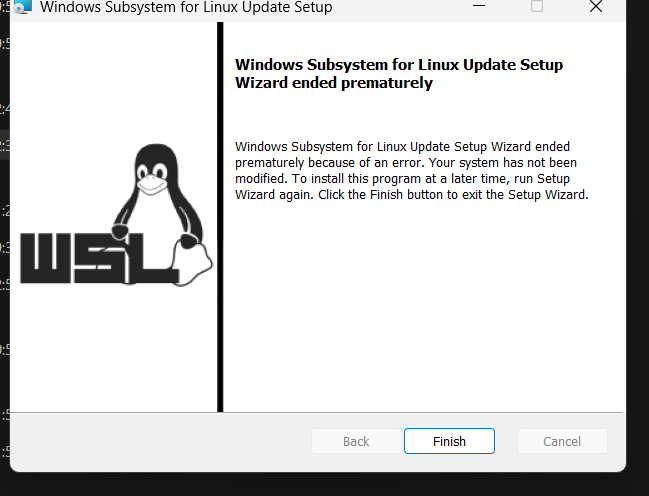 Cannot Install WSL (The System cannot find the File specified) - Microsoft Q&A
