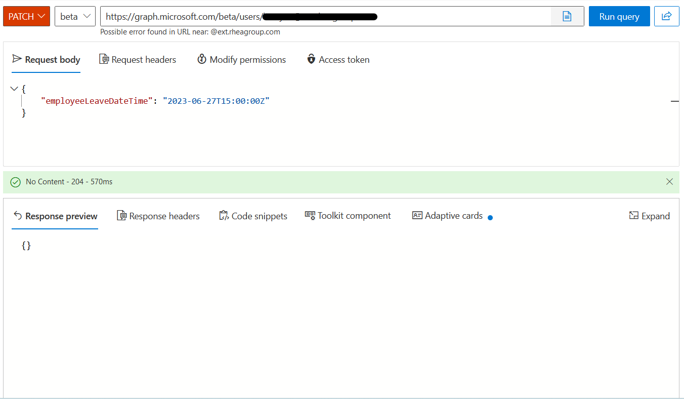 Lifecycle Workflow: EmployeeDateLeaveTime - Microsoft Q&A
