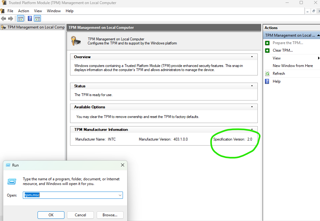 Is TPM 2.0 running on my system? - Microsoft Q&A