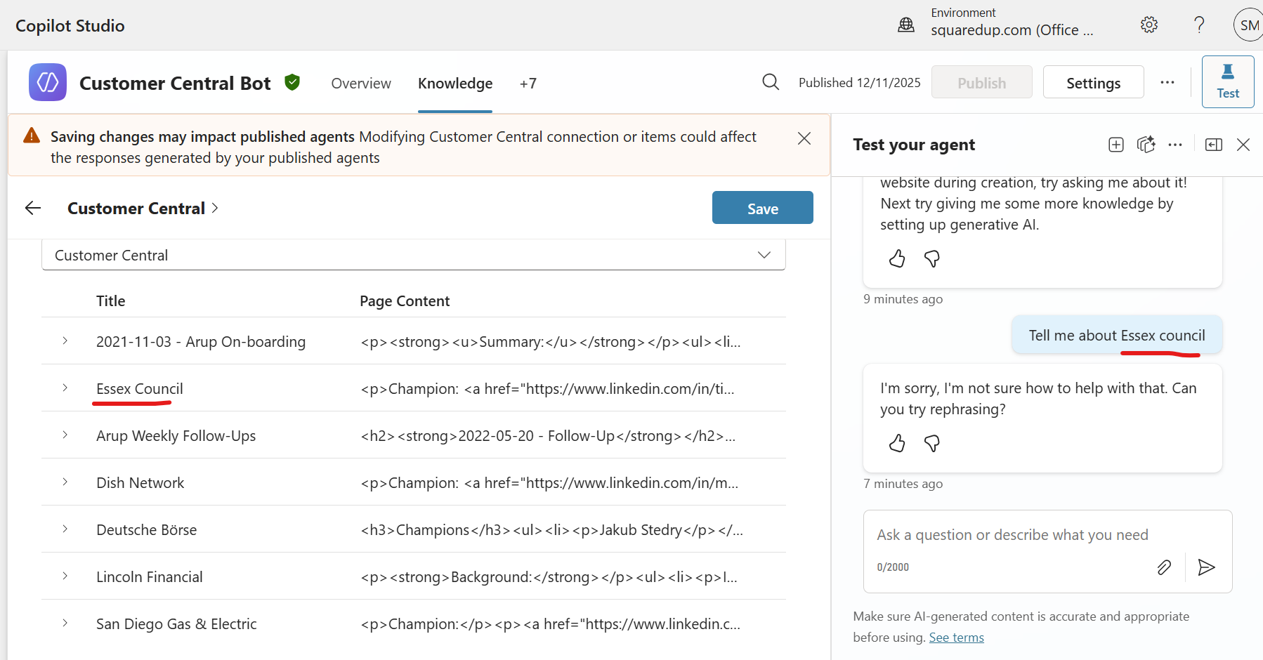 Confluence knowledge source not working - Microsoft Q&A