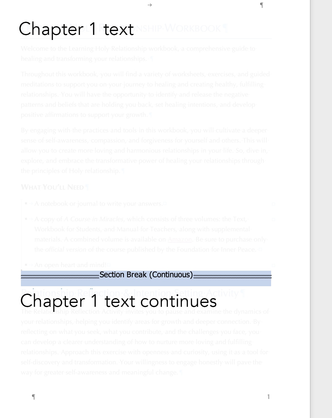 Can’t Delete Continuous Section Break After Odd Page Section Break ...