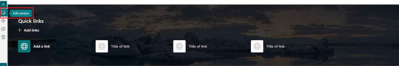 Using a background behind quick links in modern sharepoint - Microsoft Q&A