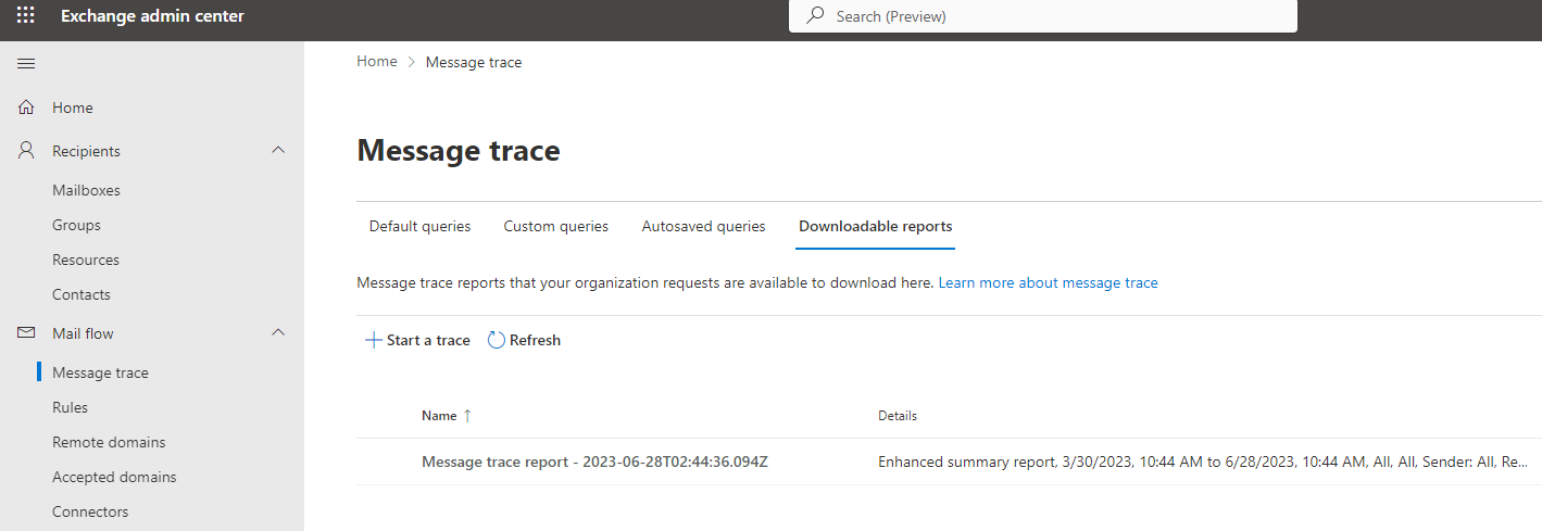Received emails count for distribution groups in Exchange Online ...