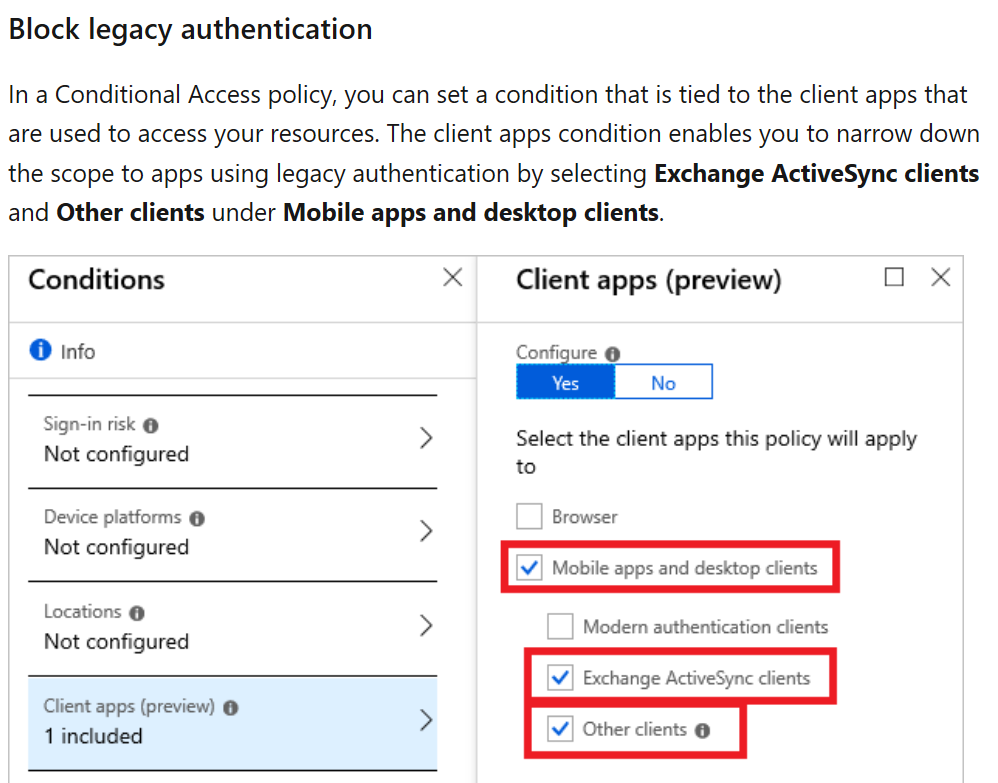 Modern Authentication vs Legacy Authentication - Microsoft Q&A