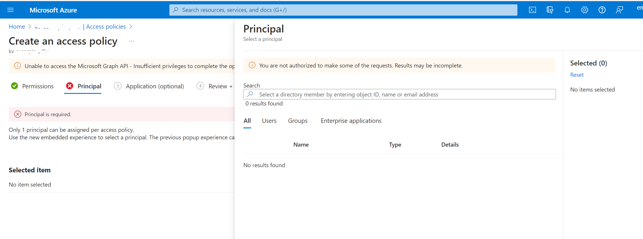 Unable to modify acces policies for key vault - Microsoft Q&A Unable to modify acces policies for key vault - Microsoft Q&A