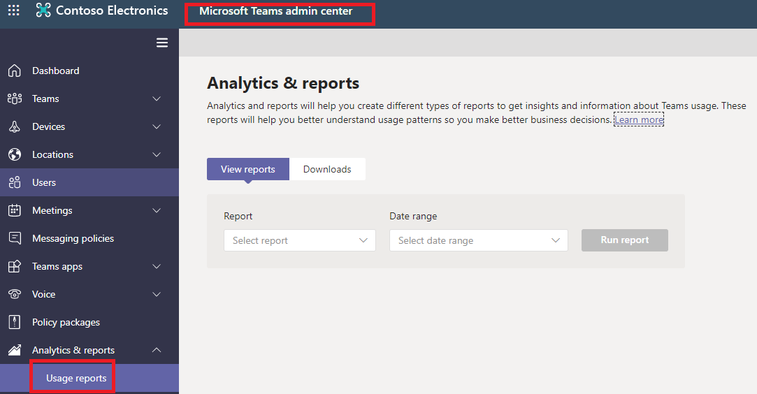Teams - Usage Reports - Microsoft Q&A