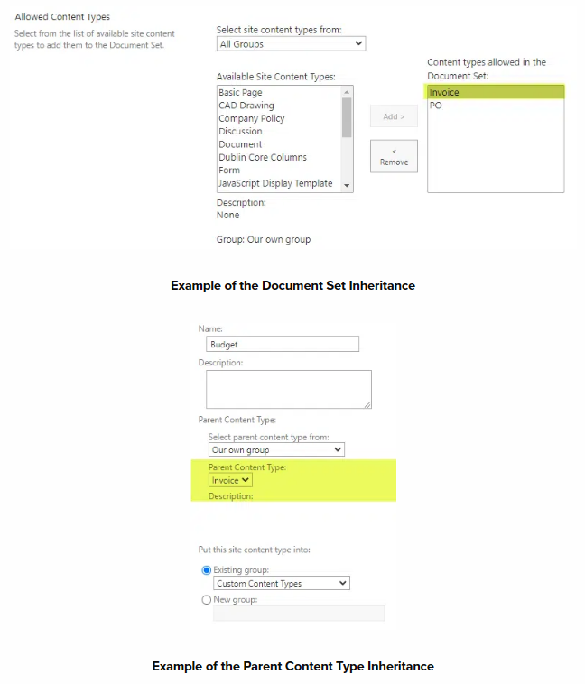 Probel to remove a content type - Microsoft Q&A
