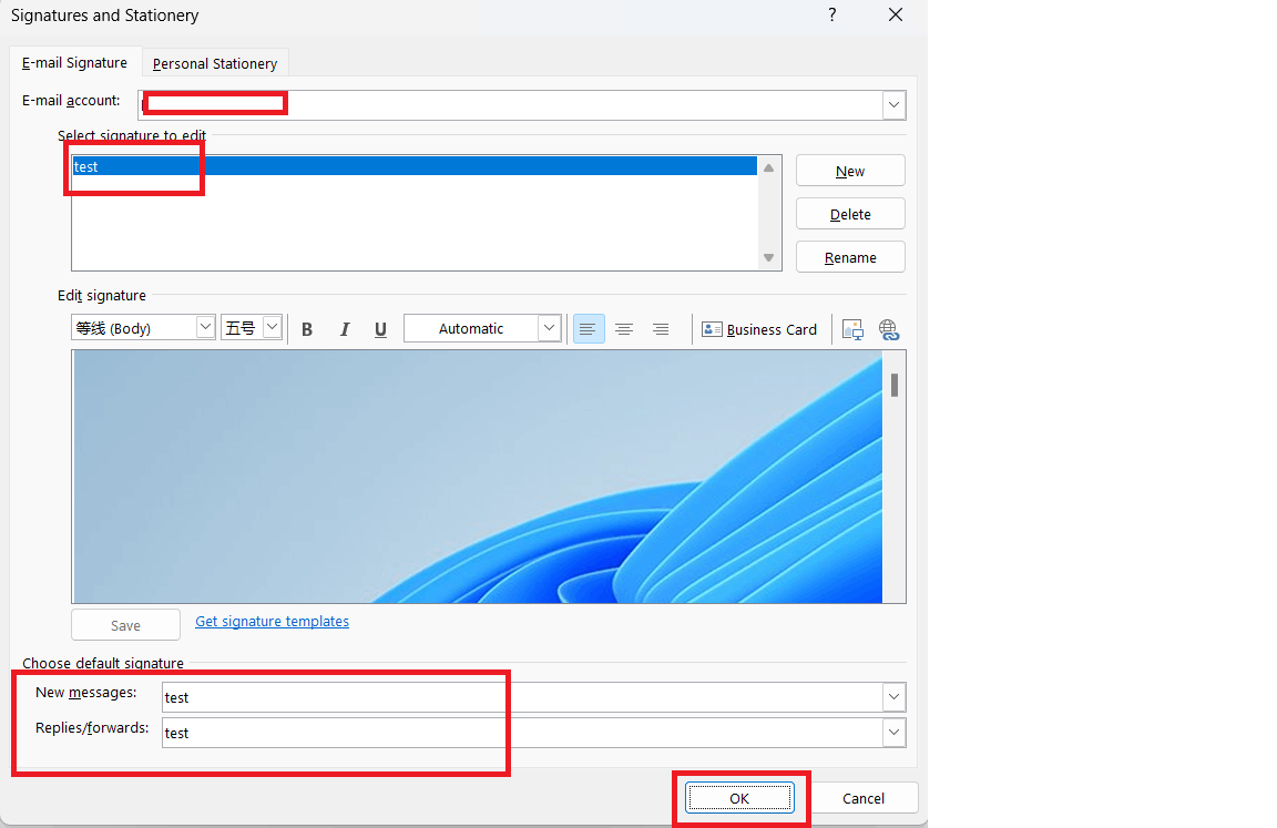Outlook signature - Microsoft Q&A