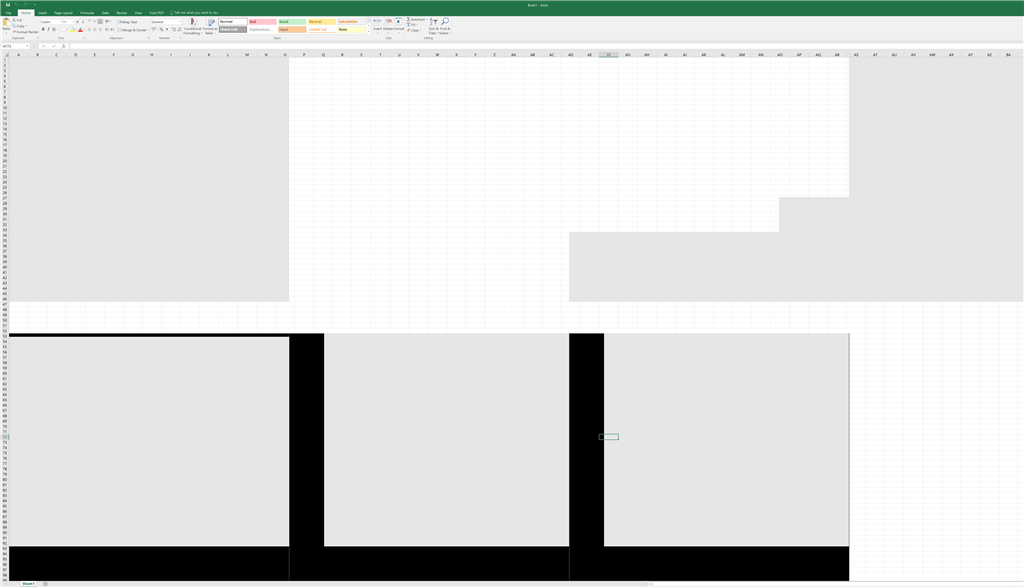 Excel 2016 Workbook on Windows 10 Surface Pro 4 and 4K Screen ...