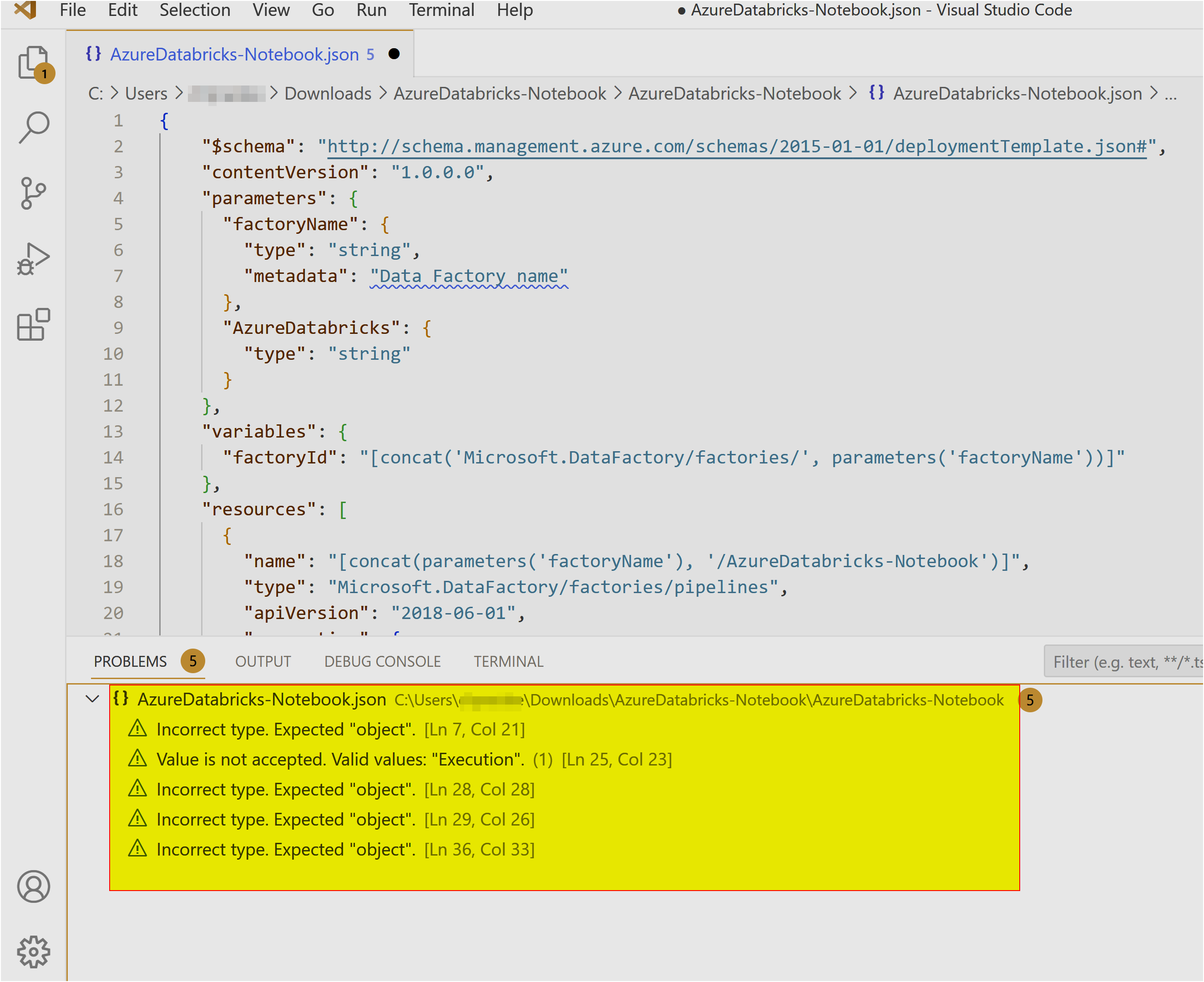 ARM Template Warnings - Microsoft Q&A