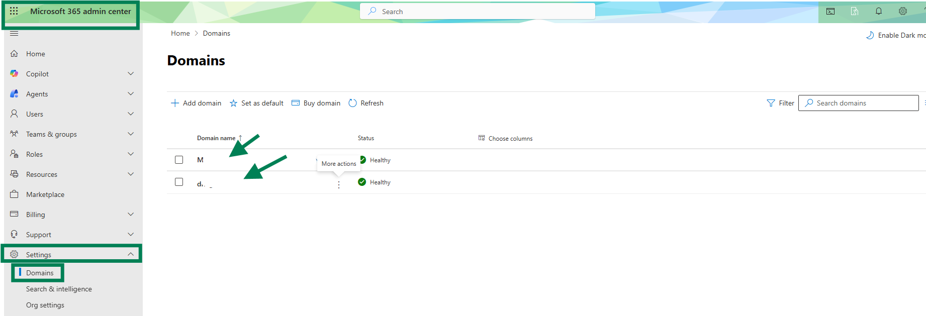 How to remove a domain in E5 subscription - Microsoft Q&A